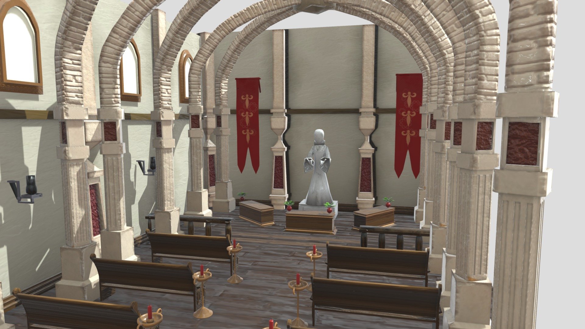 Church - Download Free 3D model by Kornelija_Vitkauskaite [34df848 ...