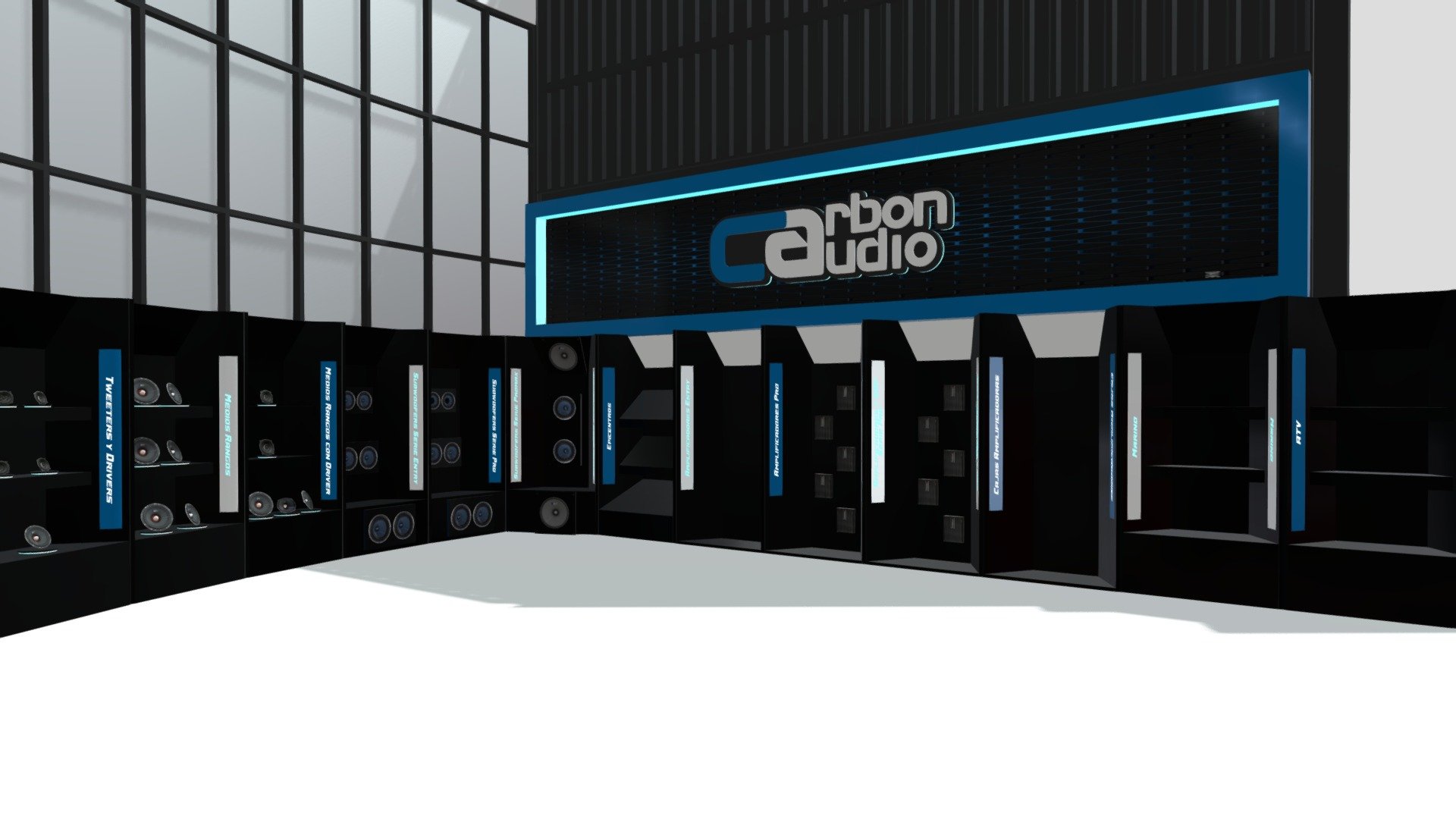 360 Showroom Carbon - 3D model by Visual Project (@visualprojectdesign ...