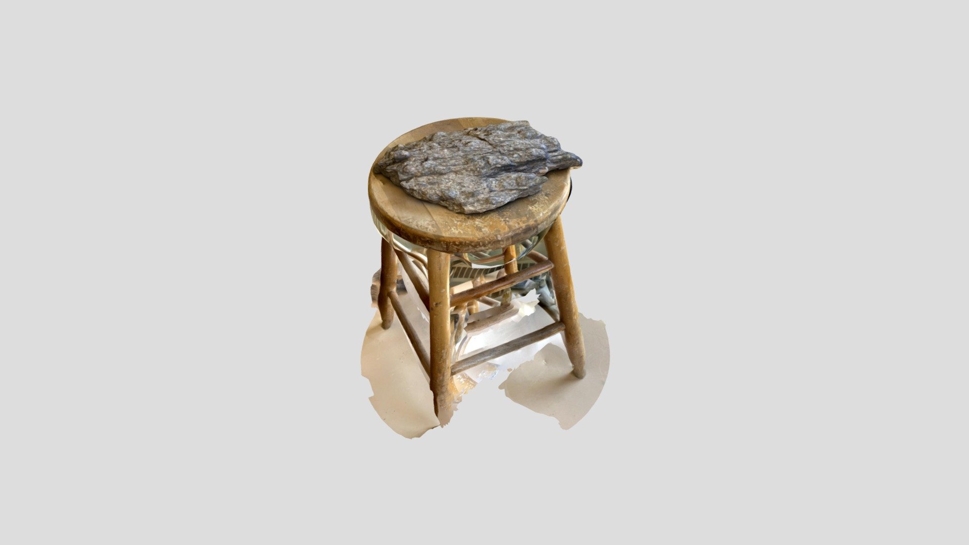 Pod Rock on Stool - 3D model by Benjalloyd [34e0f8a] - Sketchfab