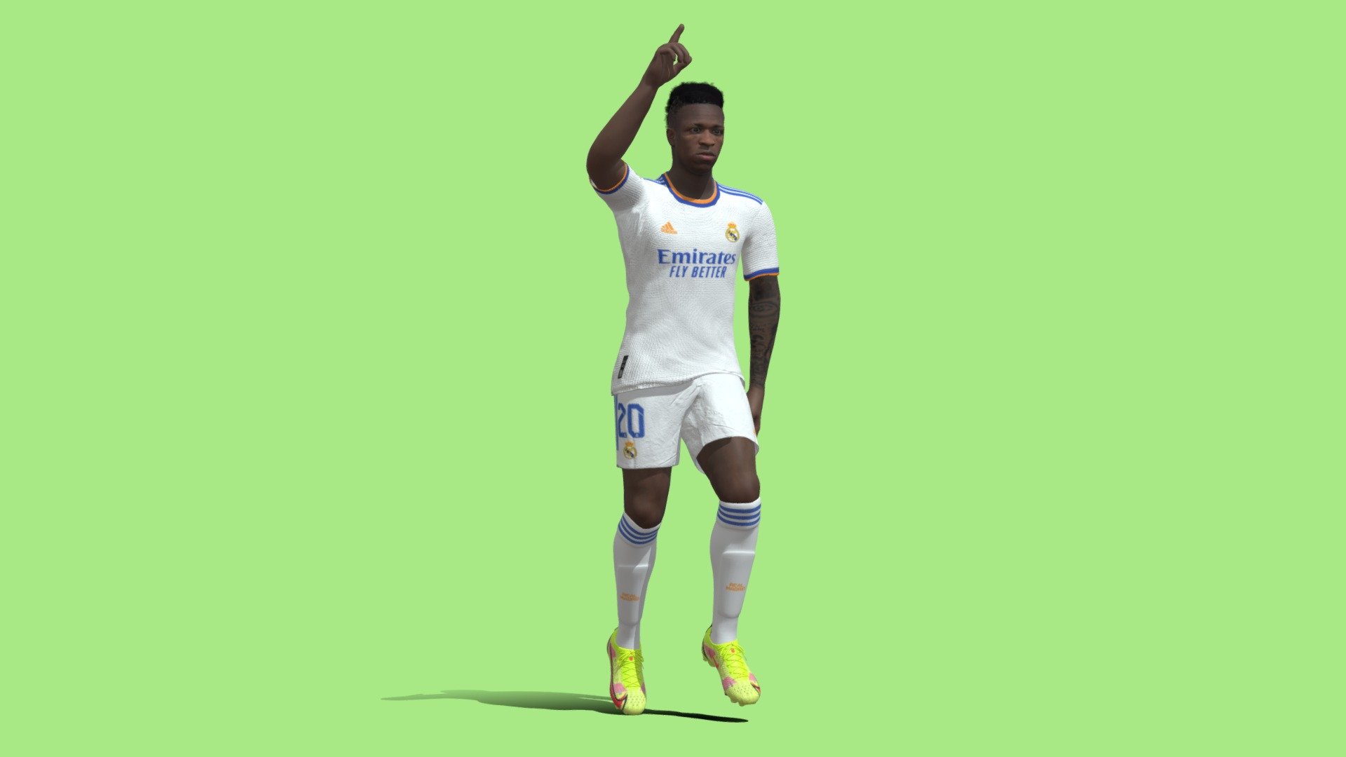 Vinicius Real Madrid 2021 - 3D model by 3dpassion.net [34e1c4d] - Sketchfab