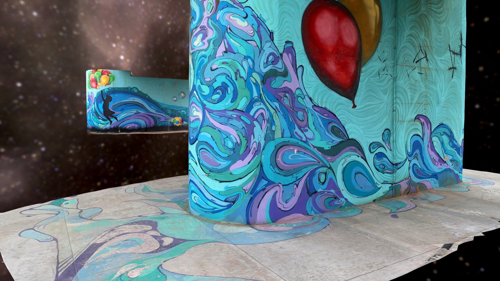 Sava River Promenade Murals - 3D model by Nevena Knežević (@gavez ...