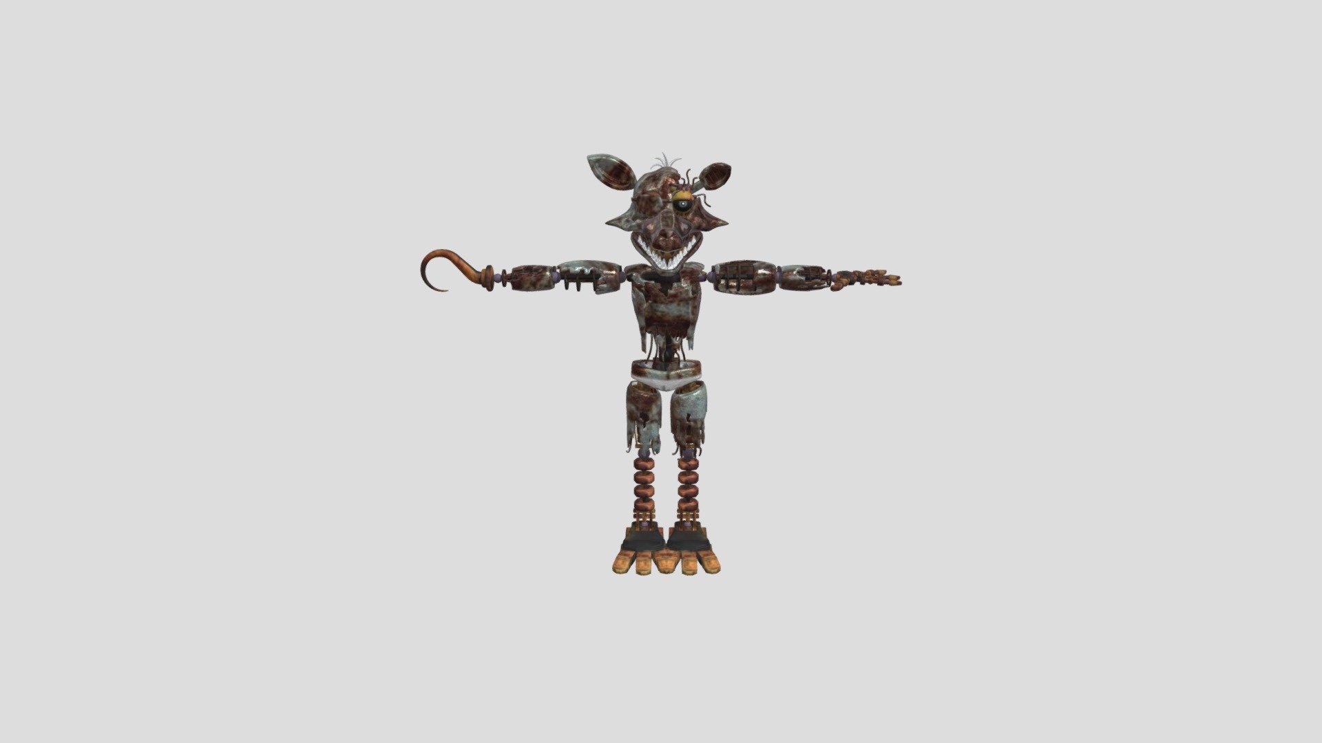 rotten foxy-fnaf - Download Free 3D model by fnaflova [34e473d] - Sketchfab