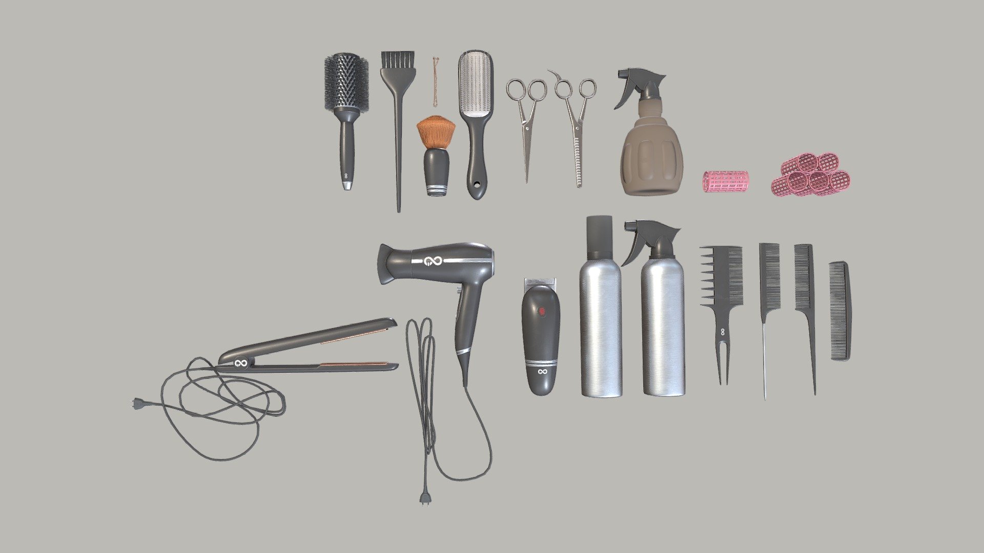 Hairdresser tools pack - Buy Royalty Free 3D model by Aartee [34e4c3e ...