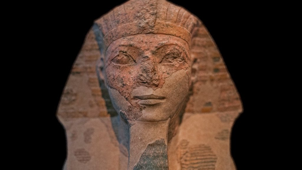 A sphinx with the face of Queen Hatshepsut - 3D model by Raiz (@RaizVR ...