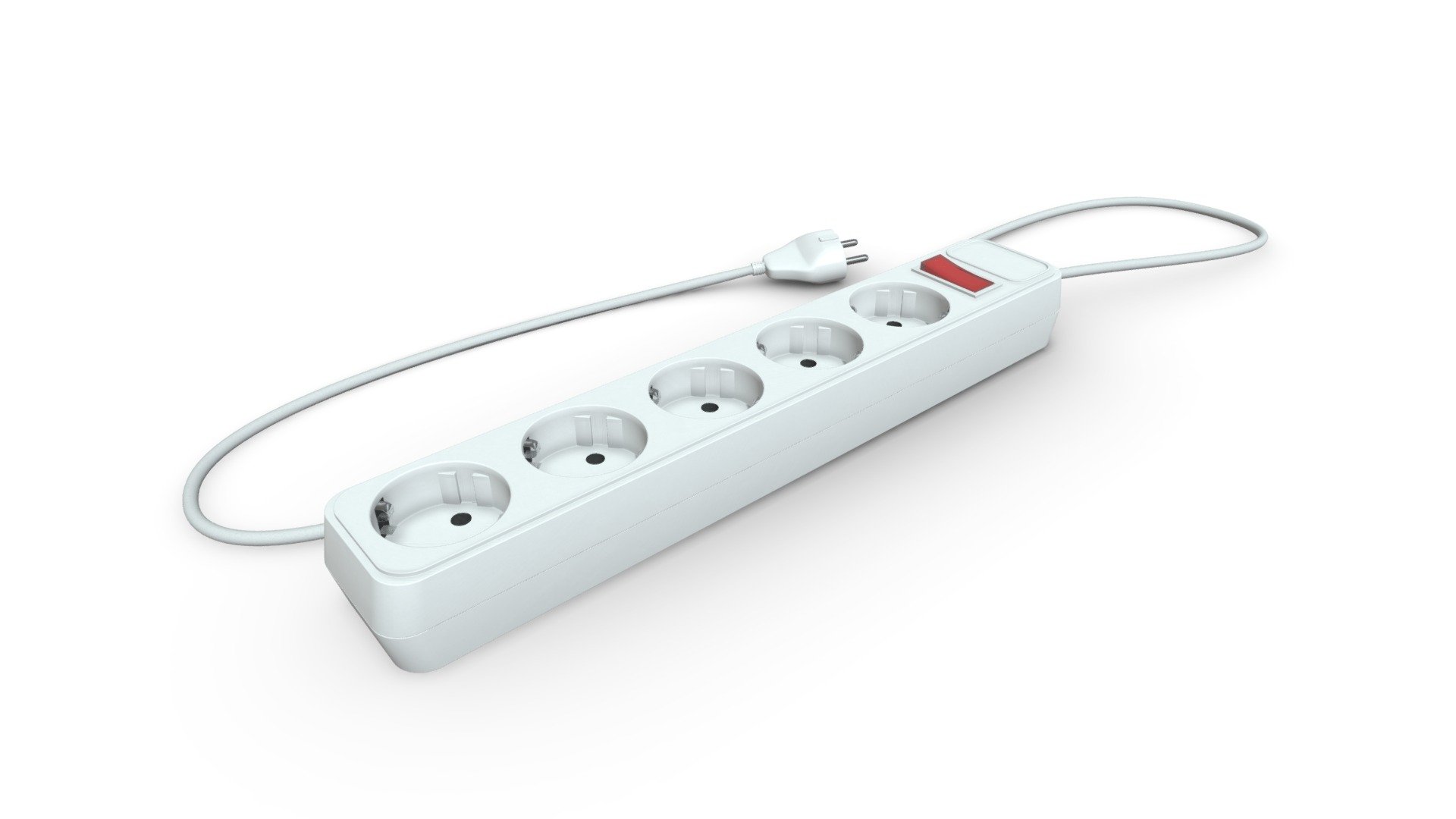 Power Strip 6 Outlet EU - Download Free 3D model by InGameStudio ...