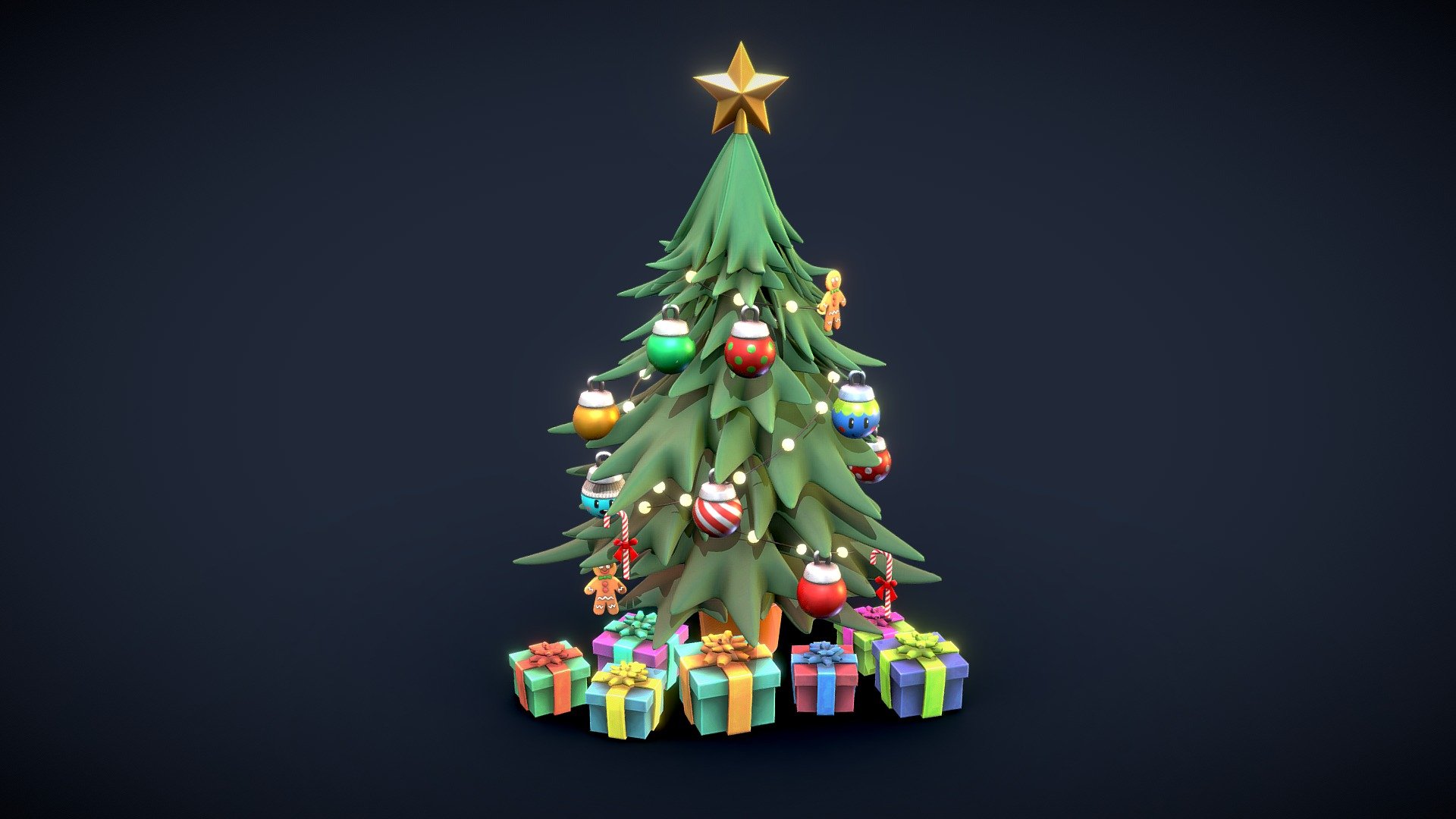 Christmas Prop Pack | Stylized | PBR - Buy Royalty Free 3D model by G ...