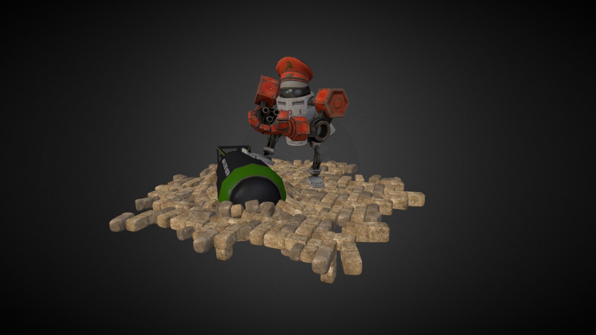 Hexabot - 3D model by suraci [34e89f4] - Sketchfab