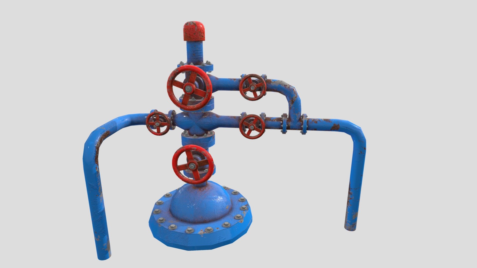 Oil Pumpjack Wellhead 1 - Buy Royalty Free 3D model by dragosburian ...