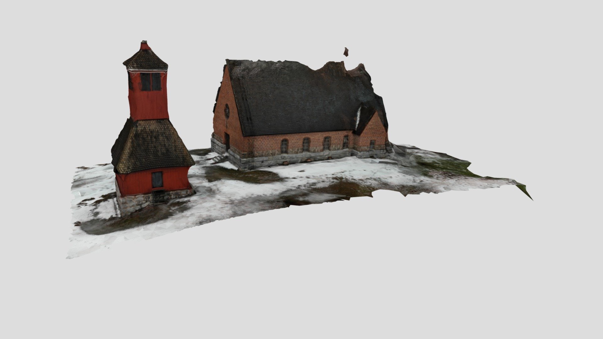 Paimio Pyhän Jaakobin kirkko - 3D model by urho [34eca17] - Sketchfab