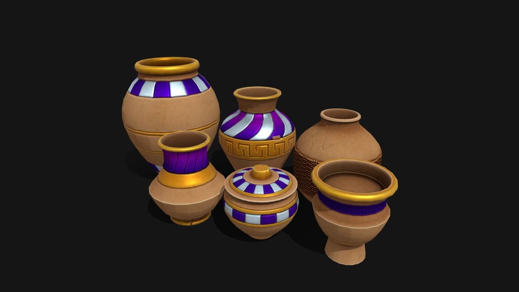Pots - A 3D model collection by Karan Rathod (@karan5301) - Sketchfab
