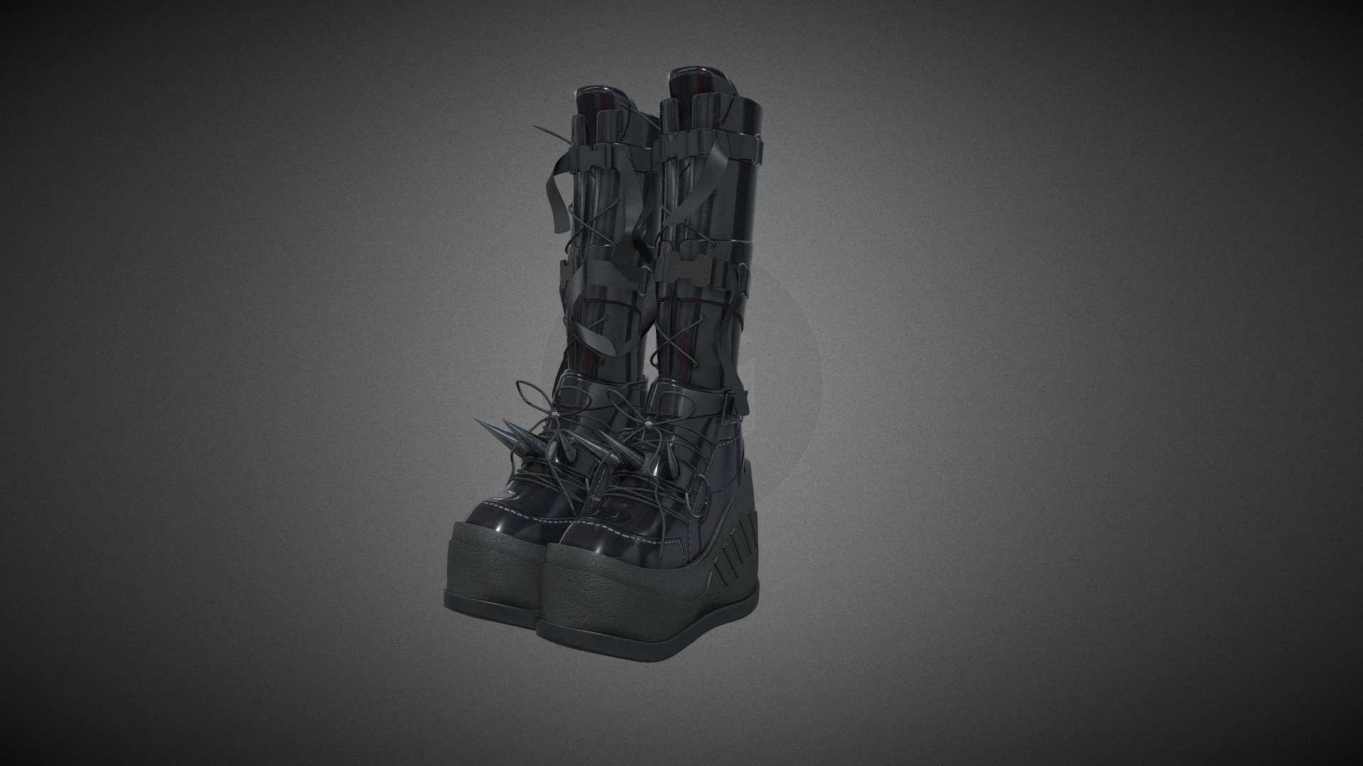Alt fashion boots - 3D model by Shezarine [34ecd36] - Sketchfab