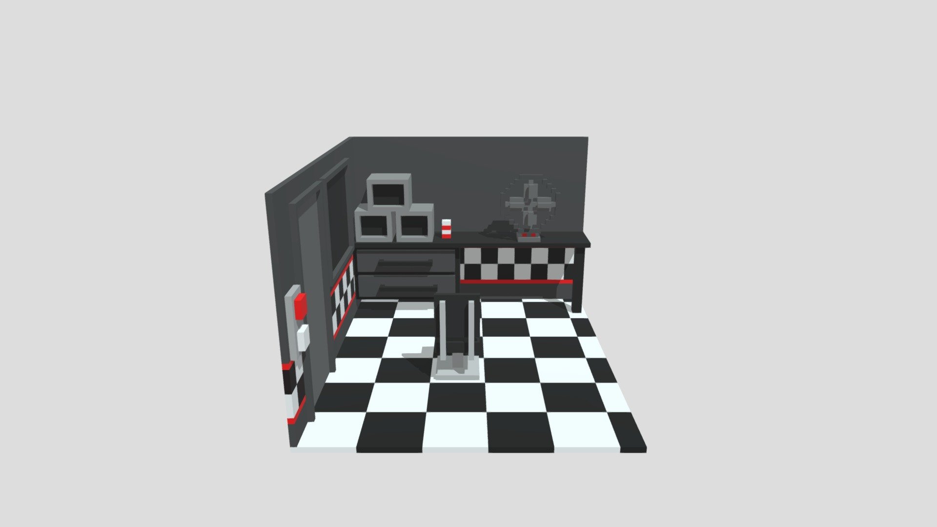 Fnaf_1_office - Download Free 3D model by A2RONS [34ef248] - Sketchfab