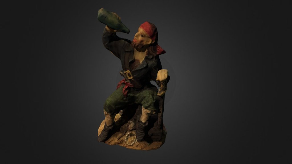 Krunken Pirate - 3D model by jkelsey [34ef971] - Sketchfab