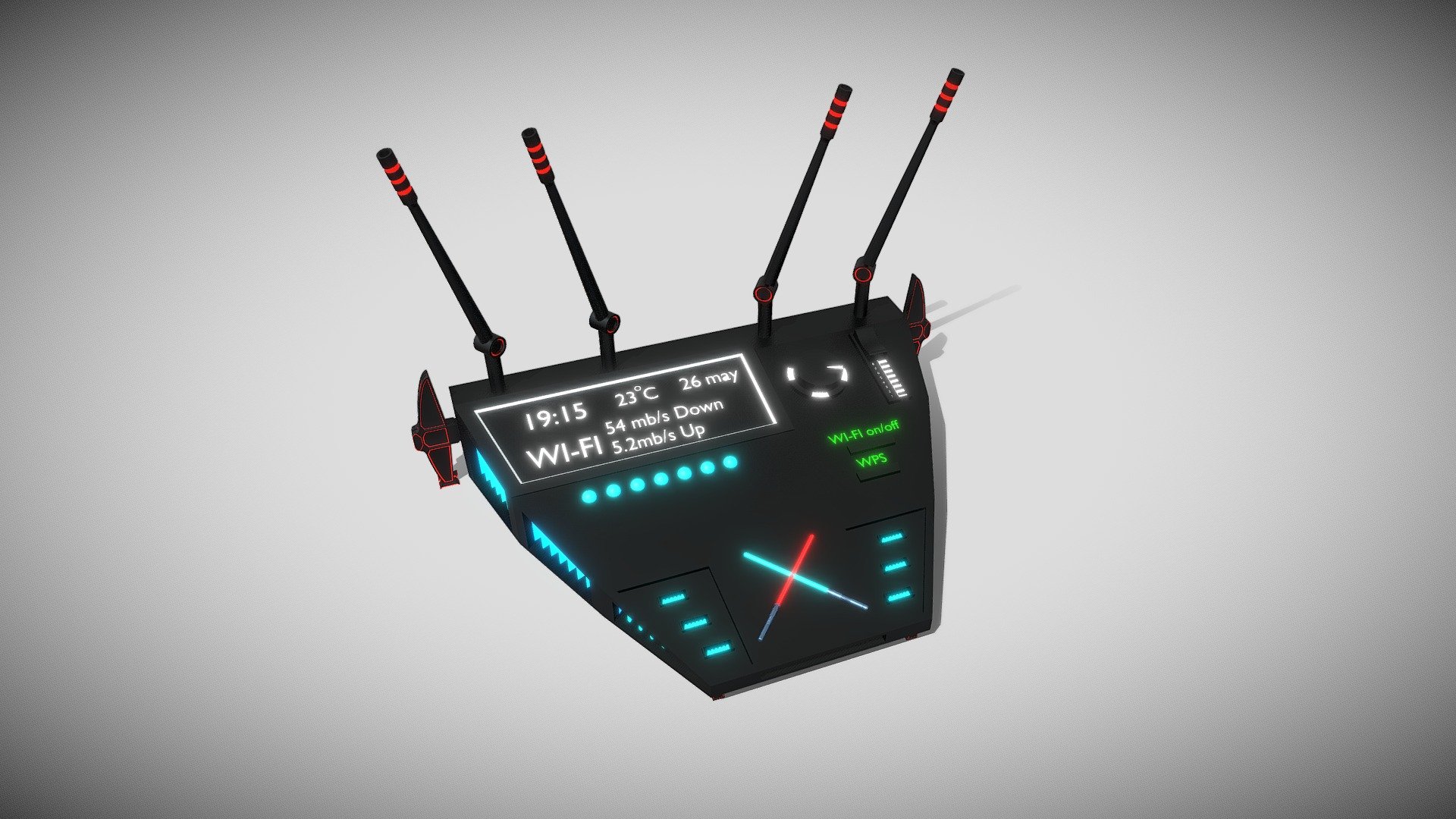 StarShip Jedi Router Wi-Fi - Download Free 3D model by ErhensPrototype ...