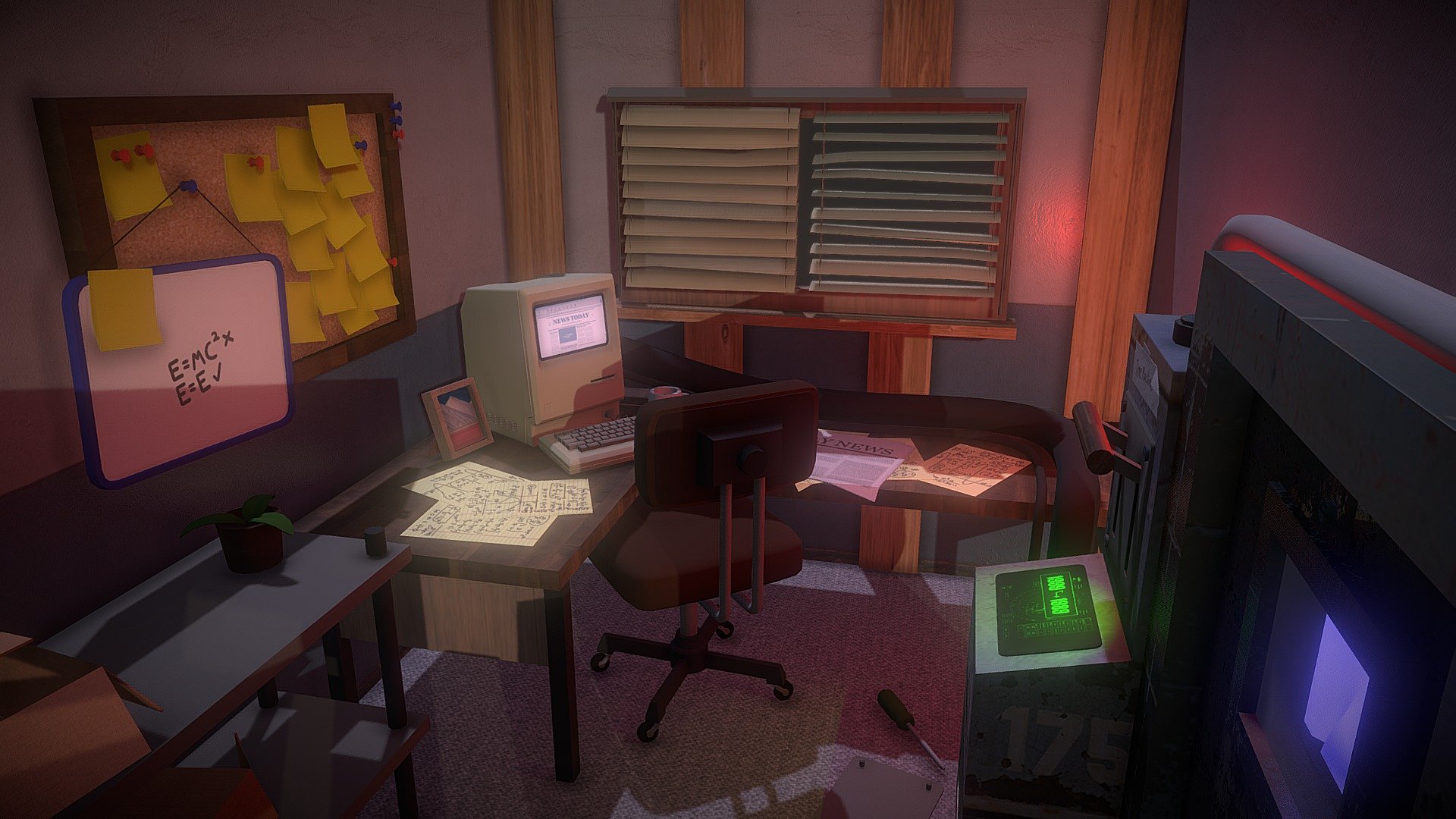 Time Machine Diorama - 3D model by Sam Galloway (@Sam_Galloway ...