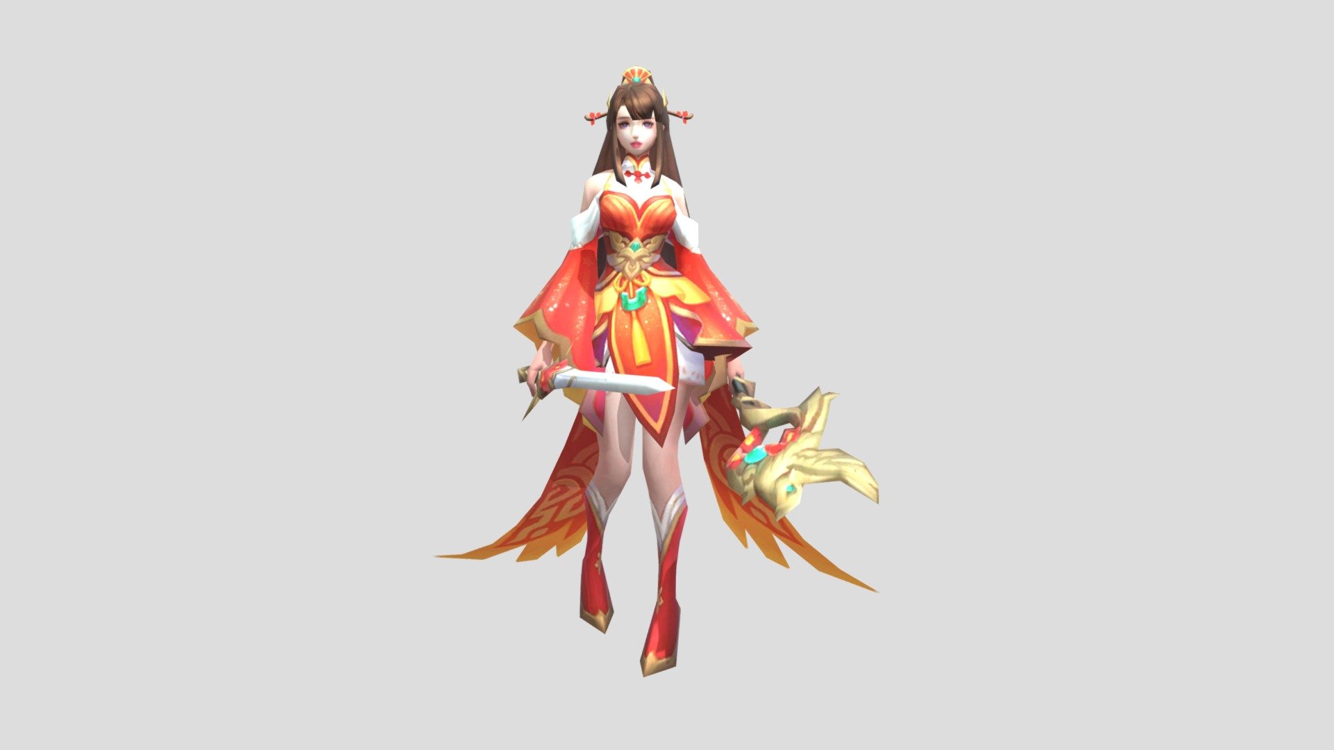 Hero_odette_Auspicious_Charm - Download Free 3D model by 3DHeroesMLBB ...