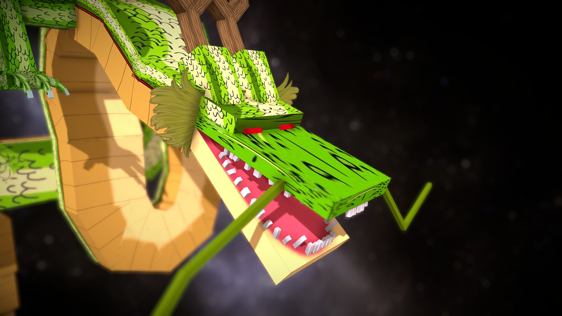 Shenron - 3D model by marcialleu (@Faesharaa) [34f0899] - Sketchfab