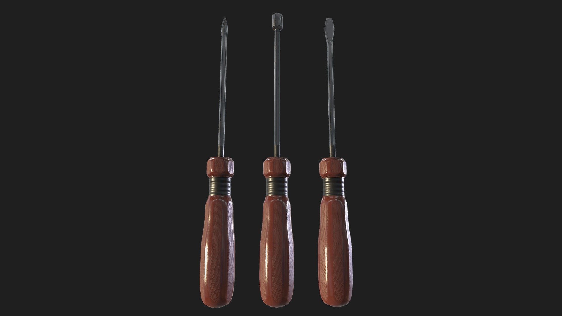 Screwdriver Set - 3D model by Samize [34f0b78] - Sketchfab