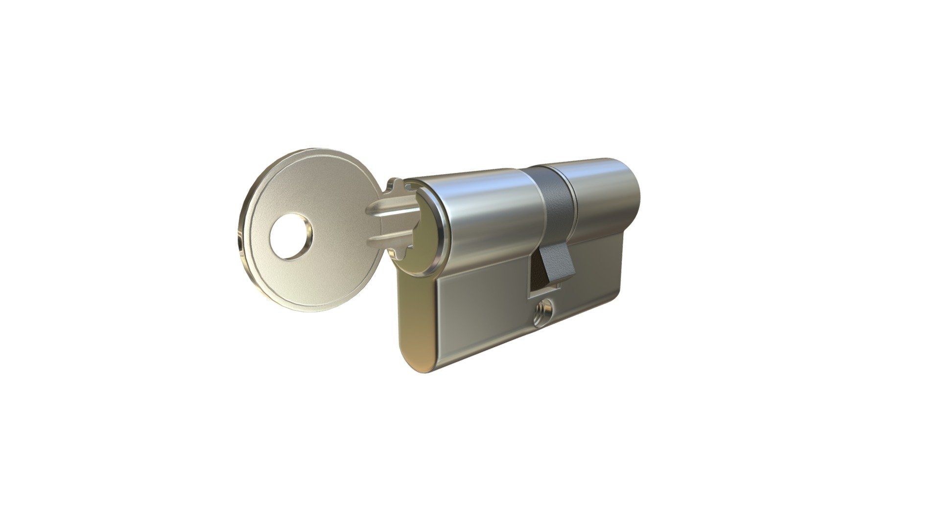 Euro Profile Cylinder Barrel Lock with key - Buy Royalty Free 3D model ...
