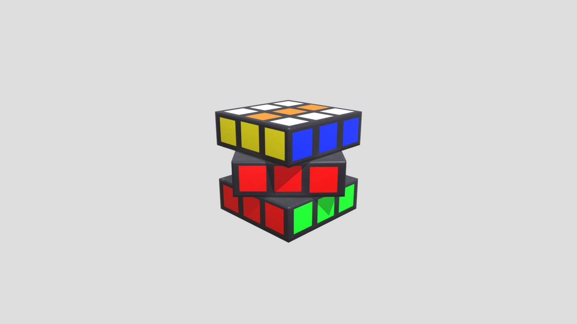 Rubik 3d Model By Vandetta [34f25e7] Sketchfab