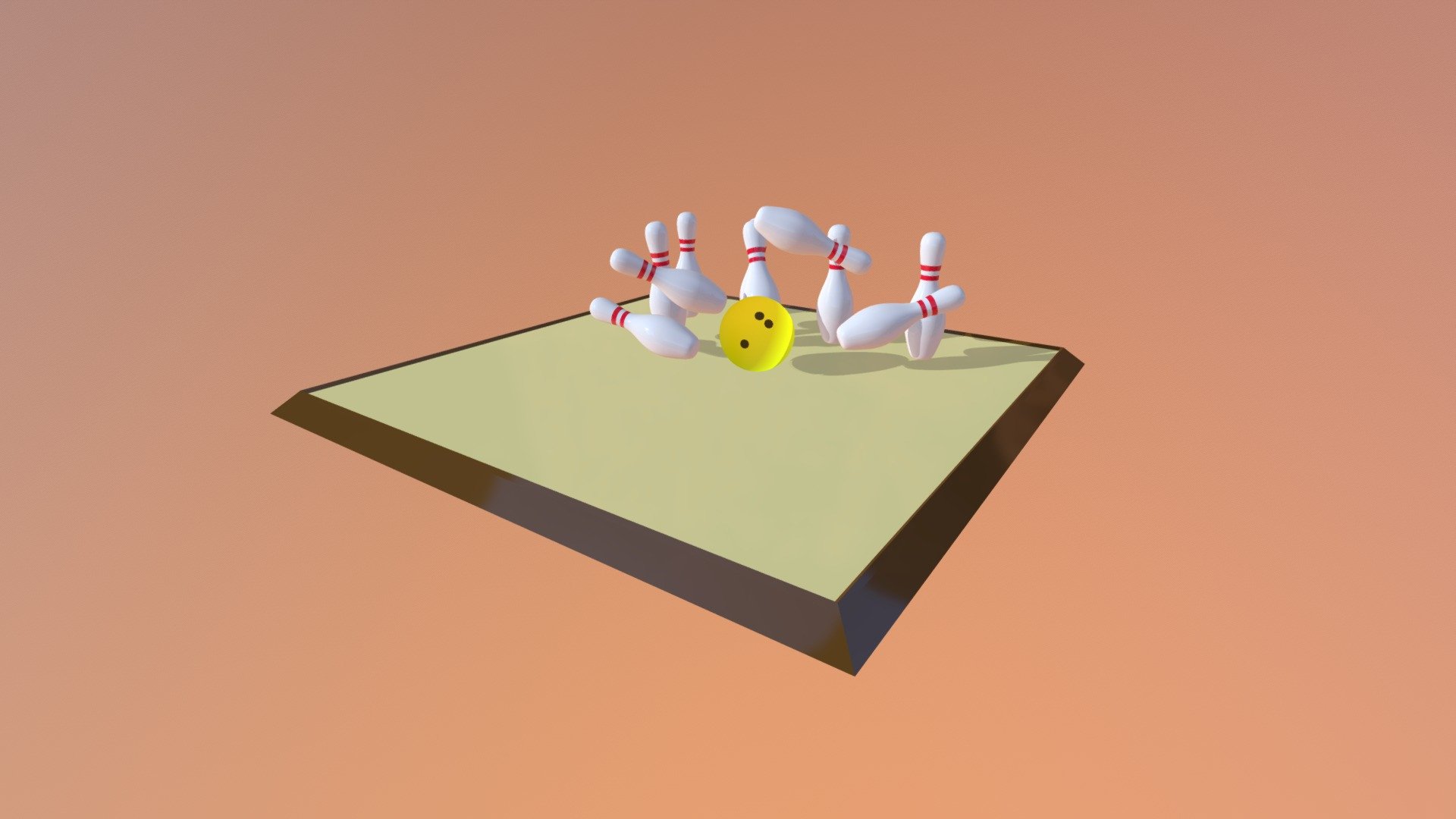 Bowling Scene - 3D model by Adam.Klimo [34f43fc] - Sketchfab