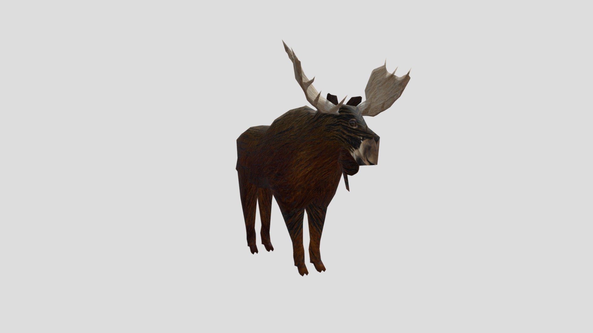 Low poly Moose - 3D model by Siebe Boogaerts (@RulerAlva) [34f578e ...