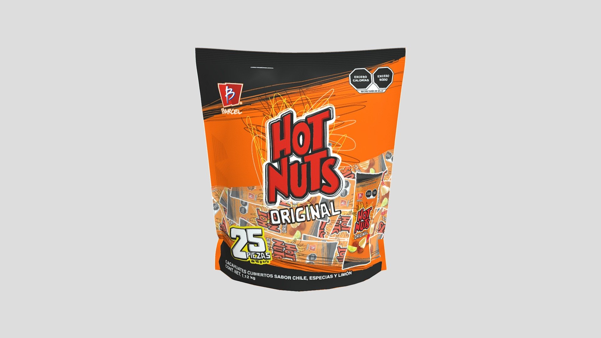 7500810002421 Hot Nuts 25pzs 3d Model By Xiumtz [34f8a7c] Sketchfab