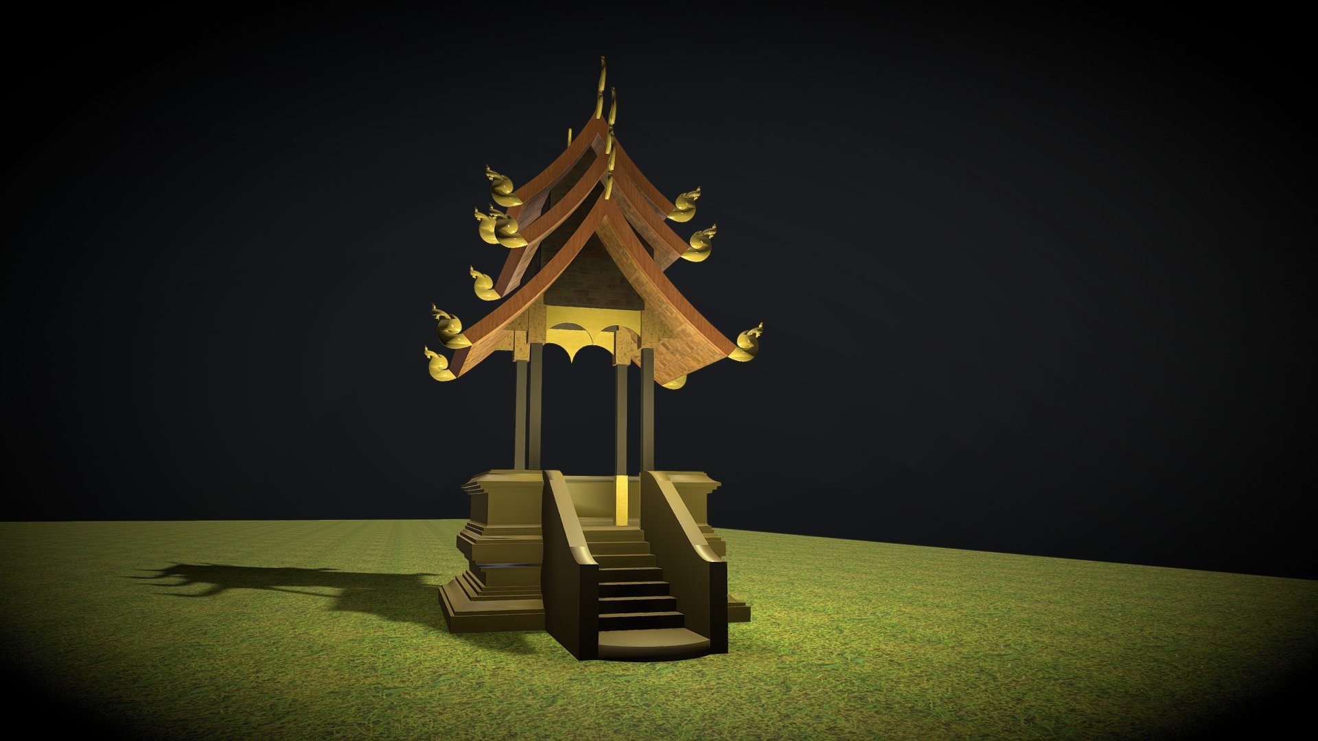 Thai pavilion - Buy Royalty Free 3D model by Jinda (@jindaarch ...