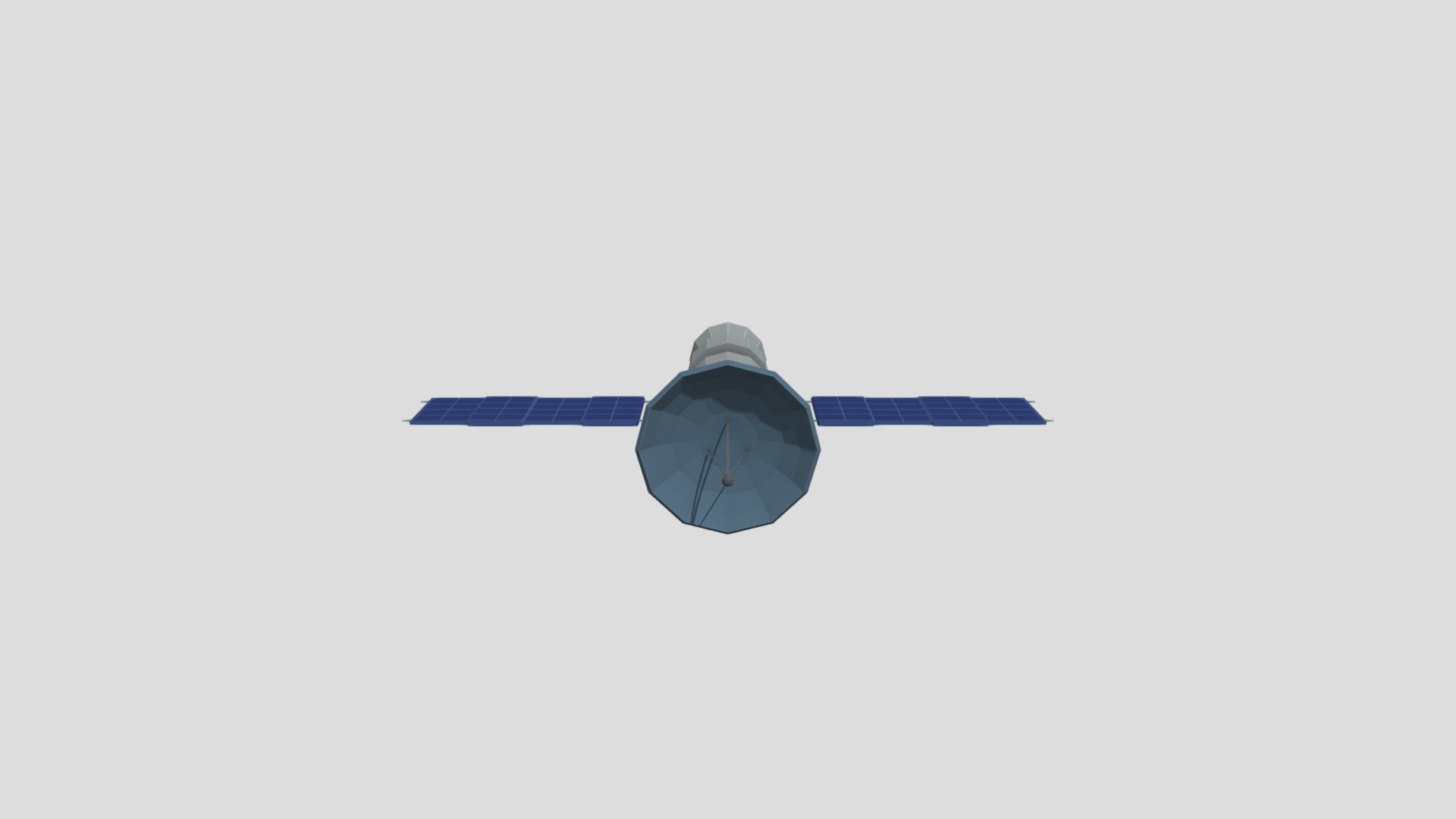 Satellite - Low Poly - Download Free 3D model by calebcram [34f9d40 ...