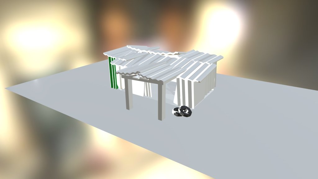 Junkyard Shack - 3D model by Michelle (@Red1) [34fab68] - Sketchfab