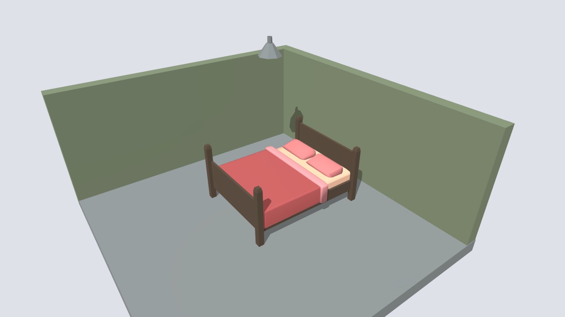 Low Poly Bedroom - Download Free 3D model by AleksandraN2899 [34fb3d5 ...