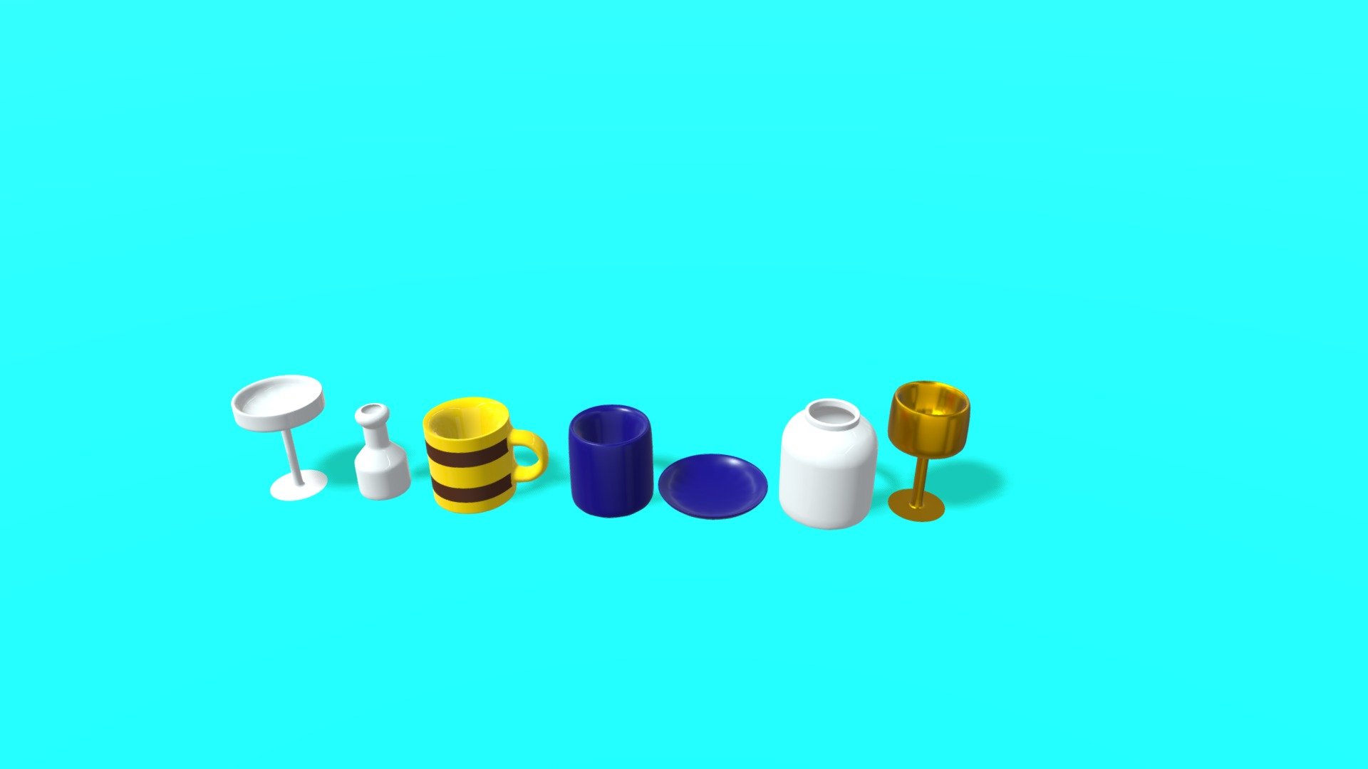 pack of low poly dishes - Download Free 3D model by LOST ...