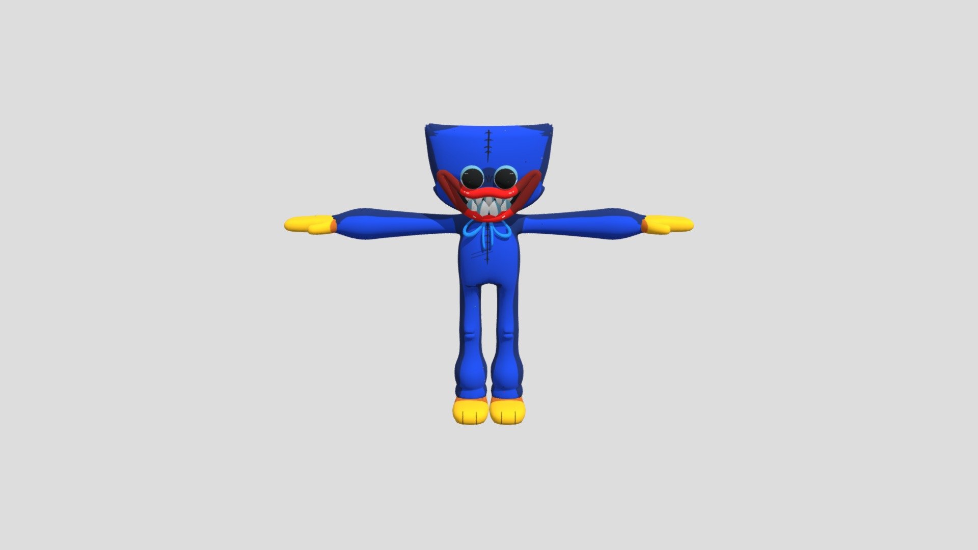 Huggy FNF - Download Free 3D model by sonph [34fc4d0] - Sketchfab