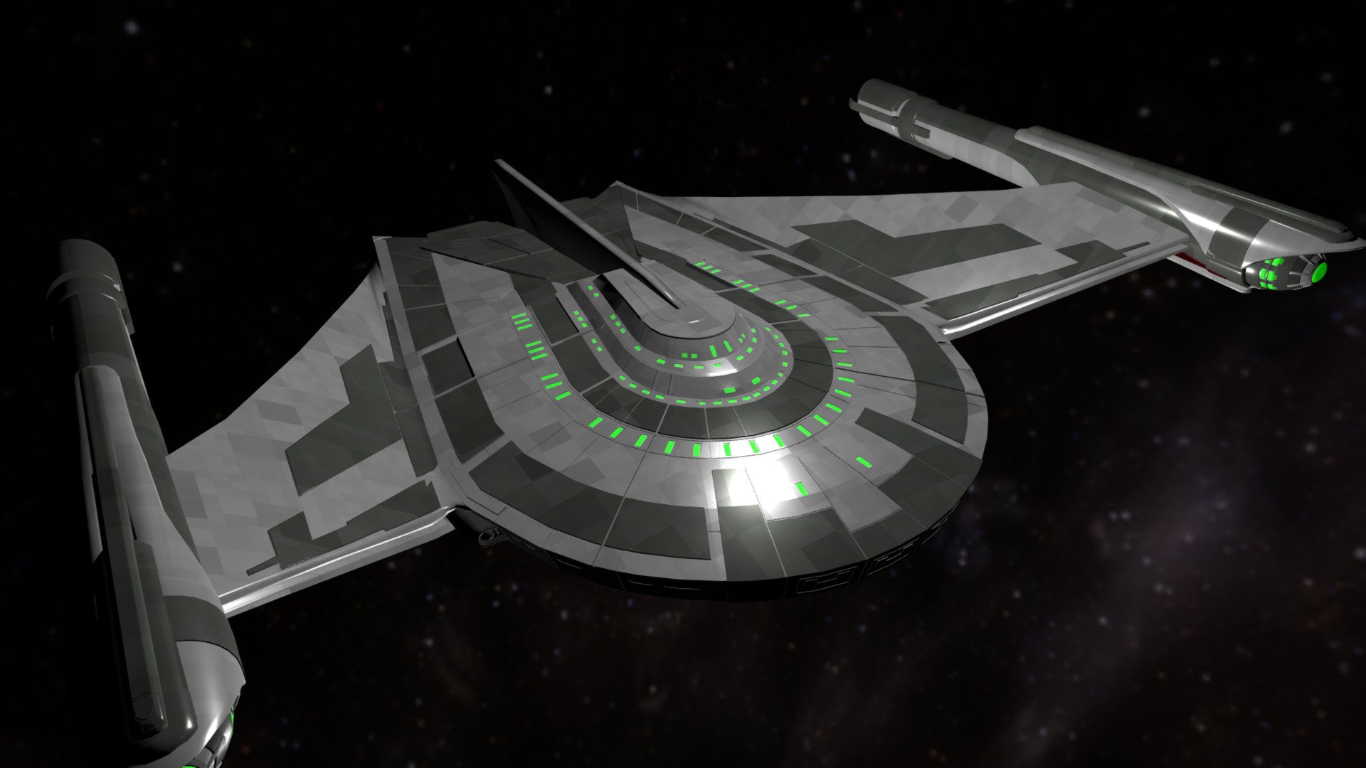 Picard Romulan variant of Bird Of Prey - Download Free 3D model by ...