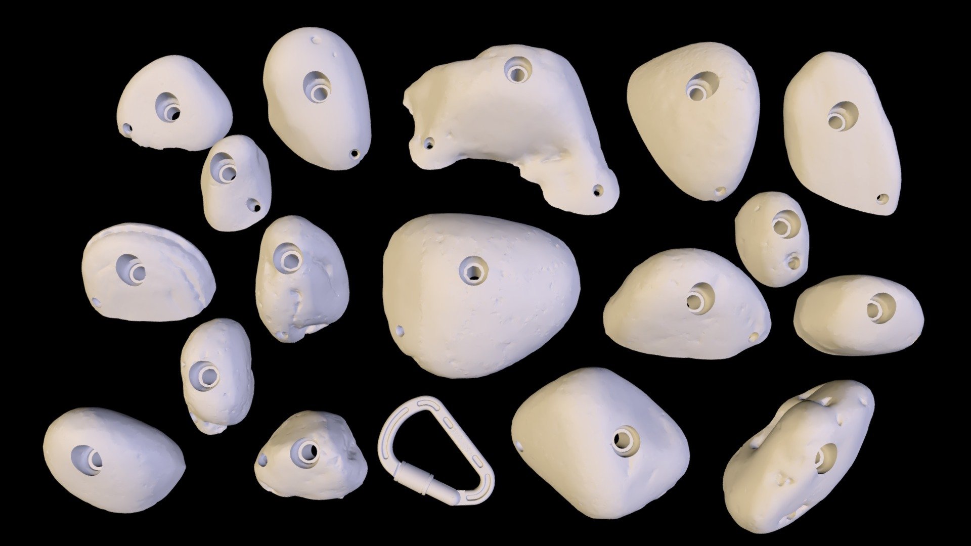 Beach Climbing Hold Set - 3D model by Imitation Climbing Holds ...