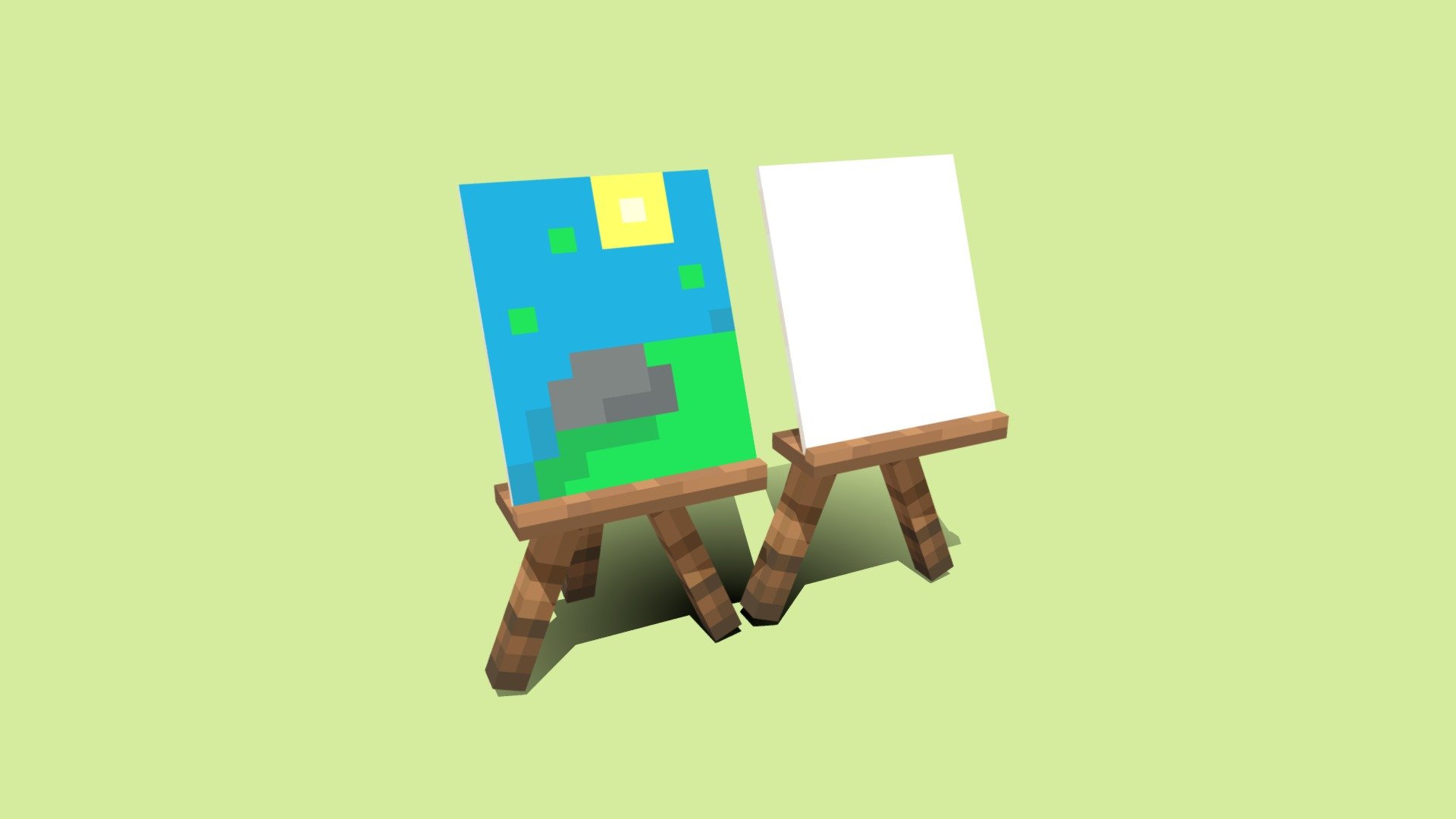 Painting easel | Furniture - 3D model by Bimic332 [35048e1] - Sketchfab