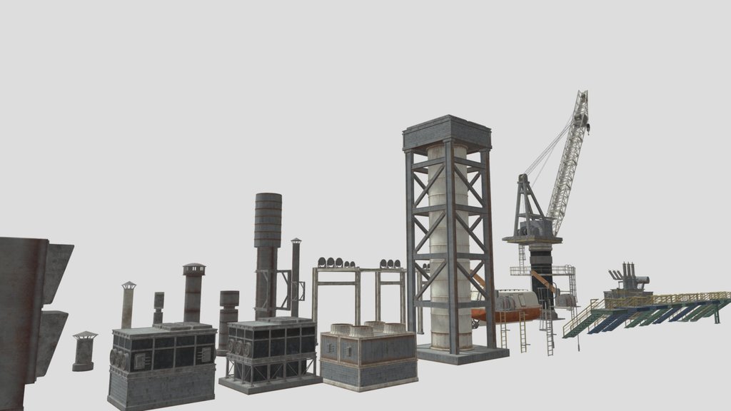 Heavy Industry - A 3D model collection by 7midaart - Sketchfab