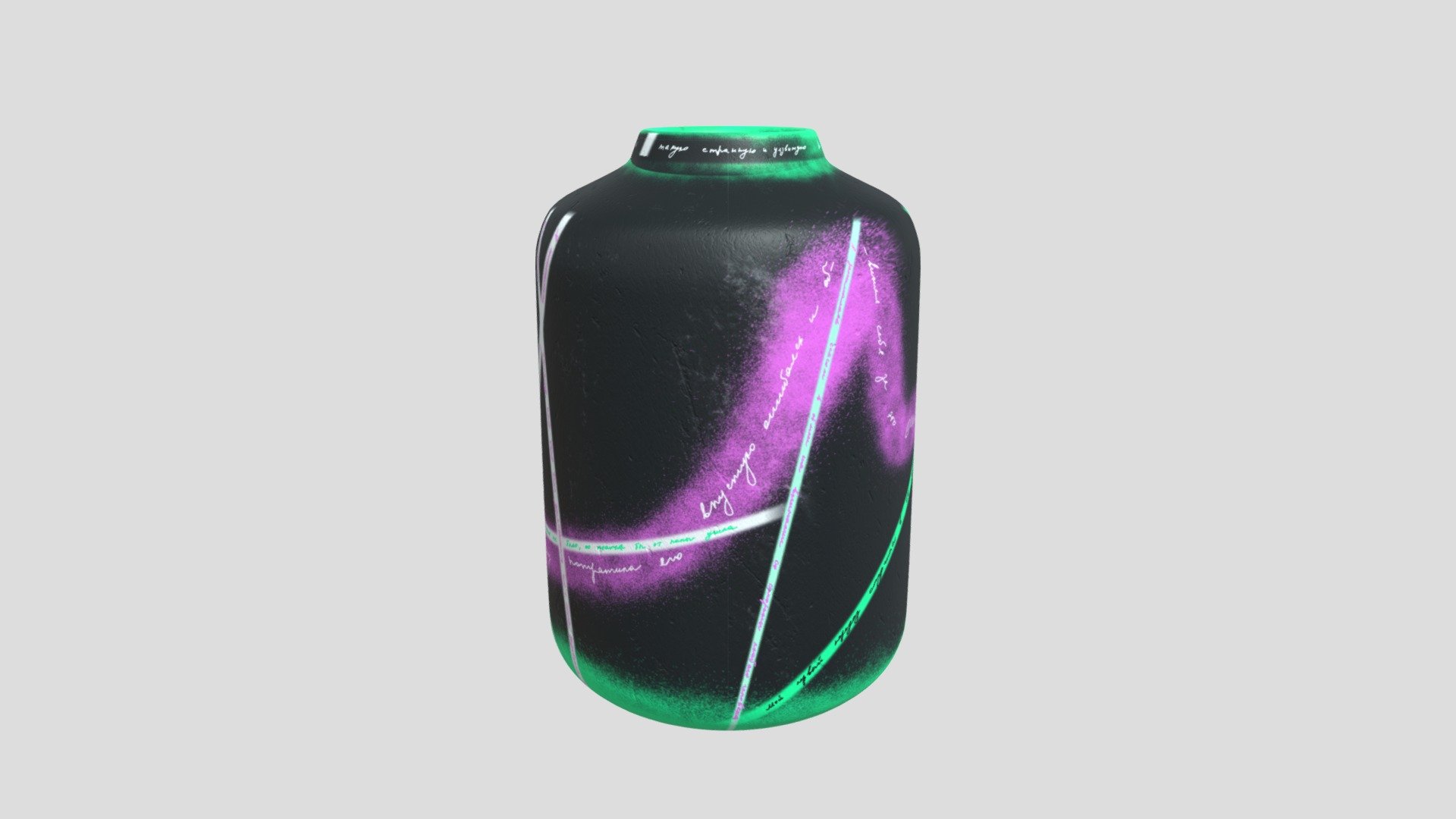 Coming out, Ceramic Vase with custom texture - 3D model by gordee-va ...