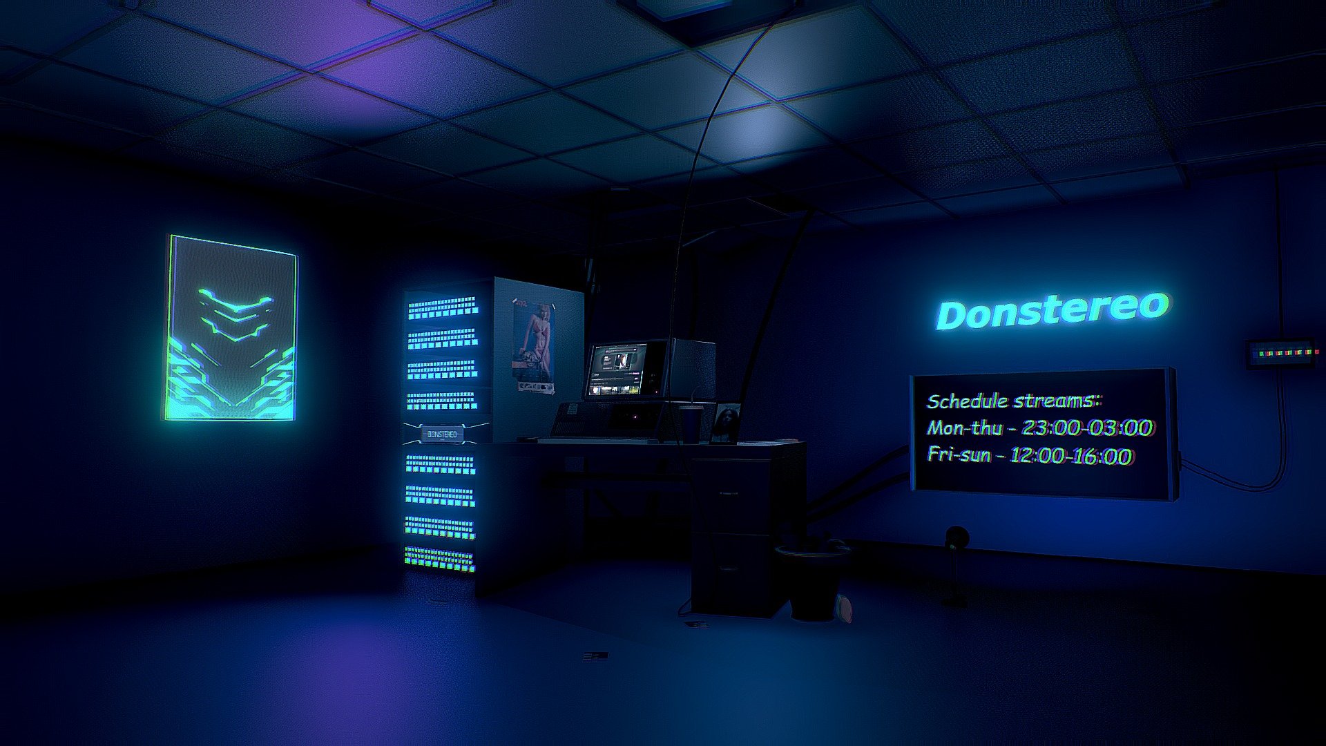 Stream room - 3D model by Donstereo [350e78f] - Sketchfab
