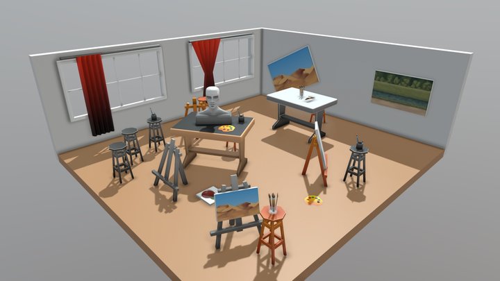 Classroom 3D models - Sketchfab