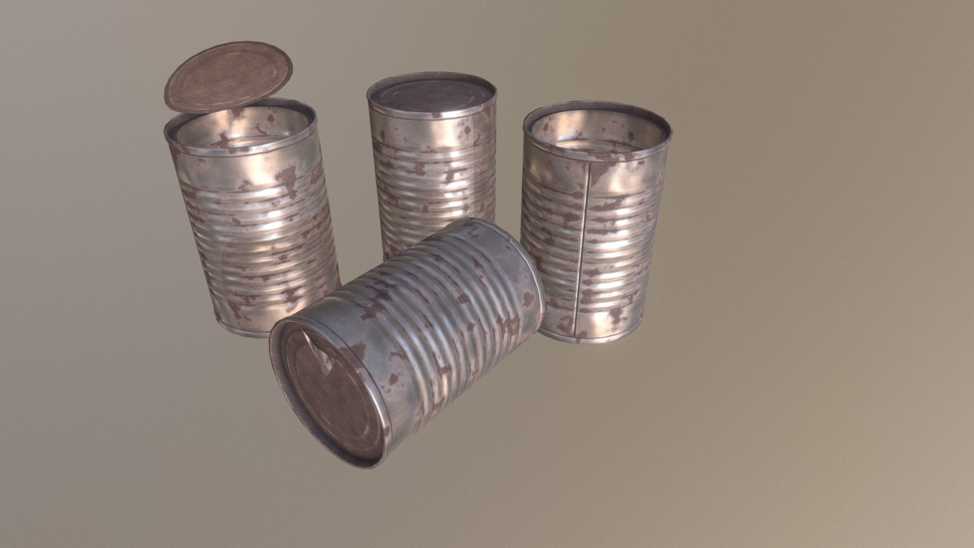 Rusty Cans - 3D model by RyceKaeks [3512593] - Sketchfab