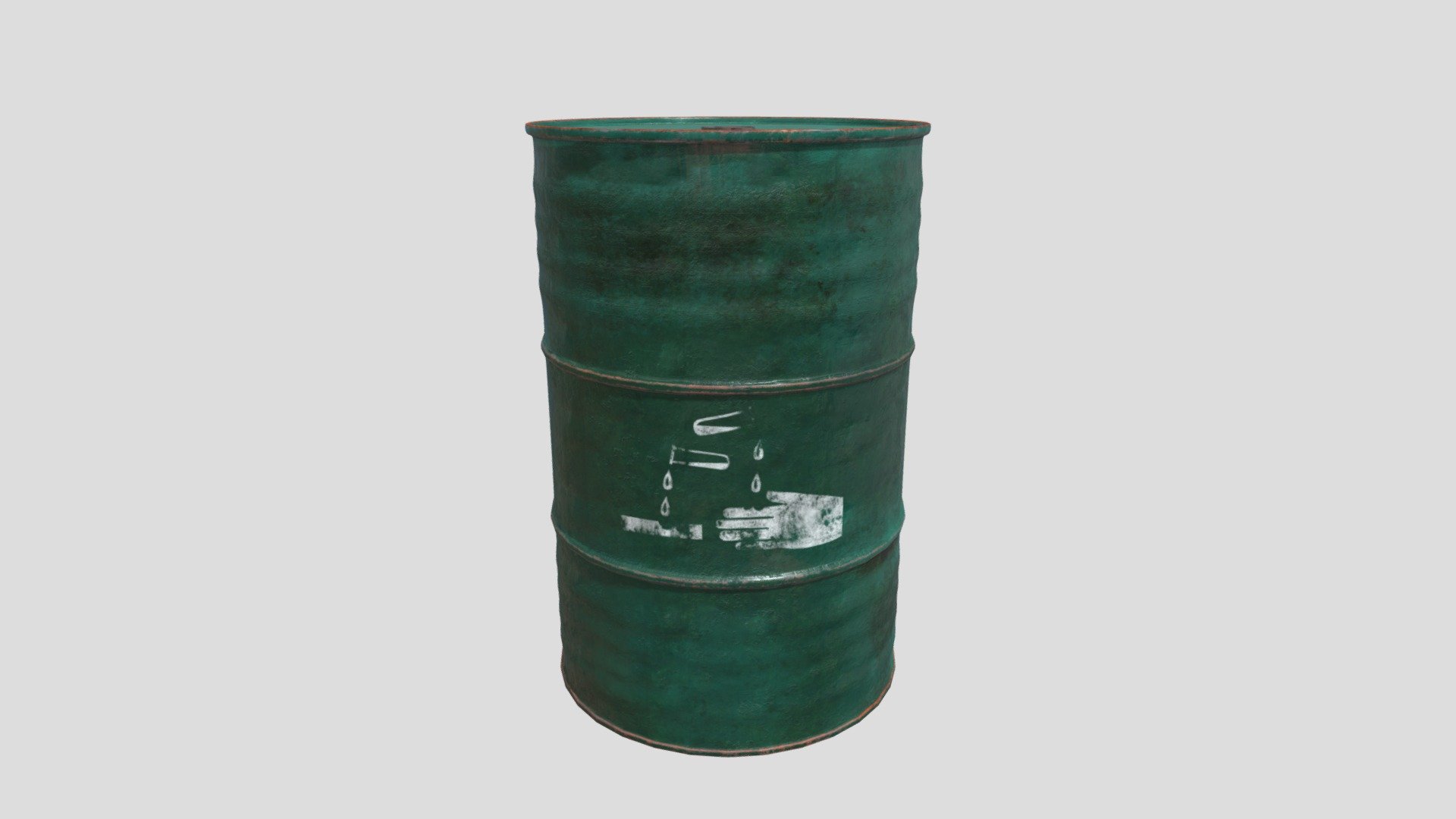 Acid Waste Oil Drum Barrel - Download Free 3D model by grapelemonswirl ...