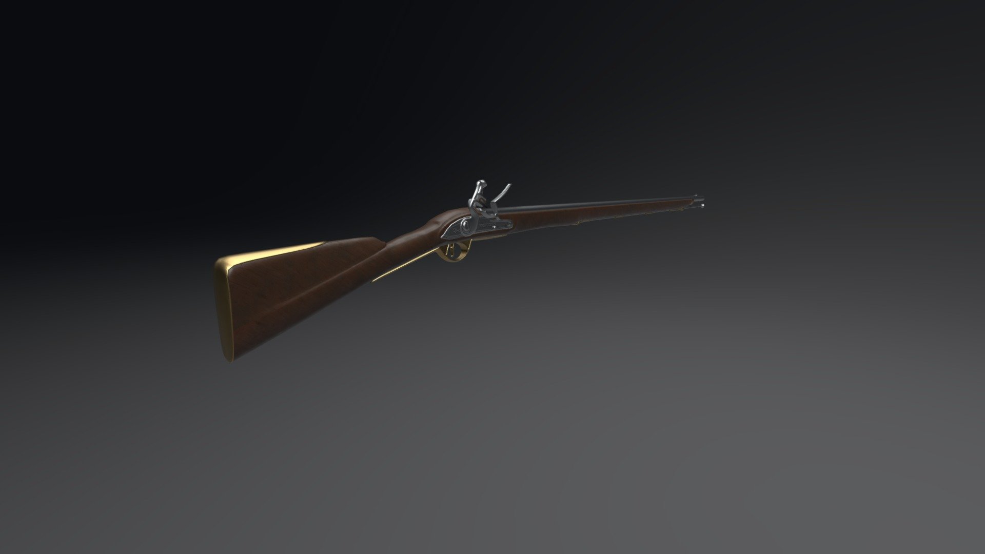 Brown bess musket - 3D model by WillemGillis ...