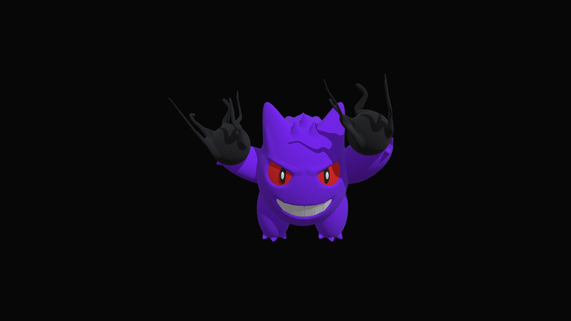Gengar with Shadow Ball - 3D model by krisnantiodarendra [35157d7 ...