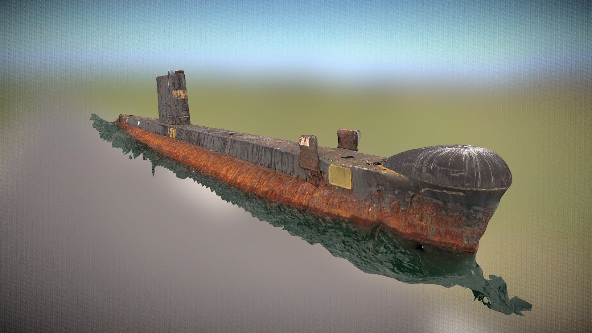 HMAS Otama Submarine - 3D model by drovanes [3515f5b] - Sketchfab