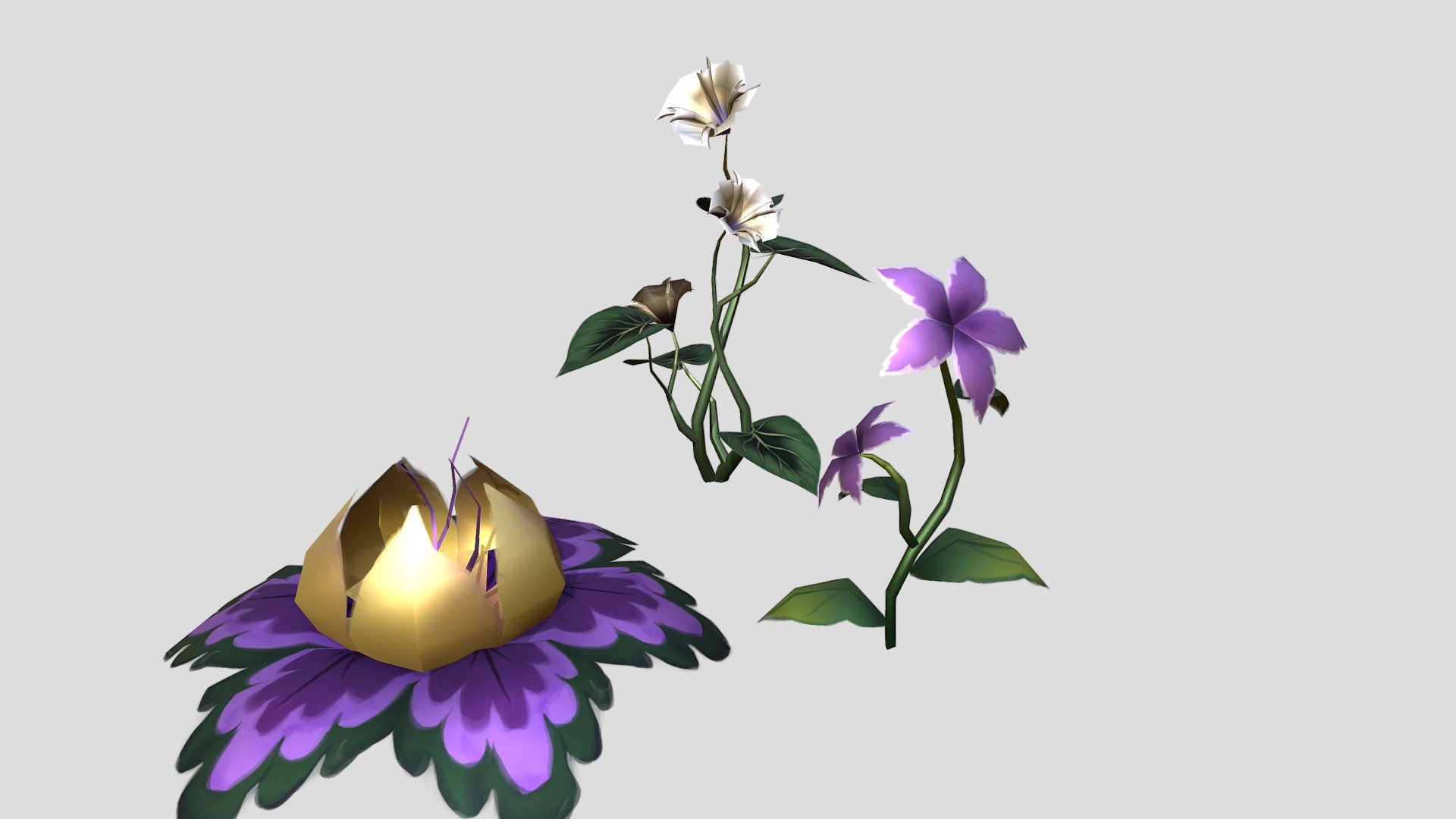 Flowers - Download Free 3D model by NoodlePoodle (@NoodePoodle ...
