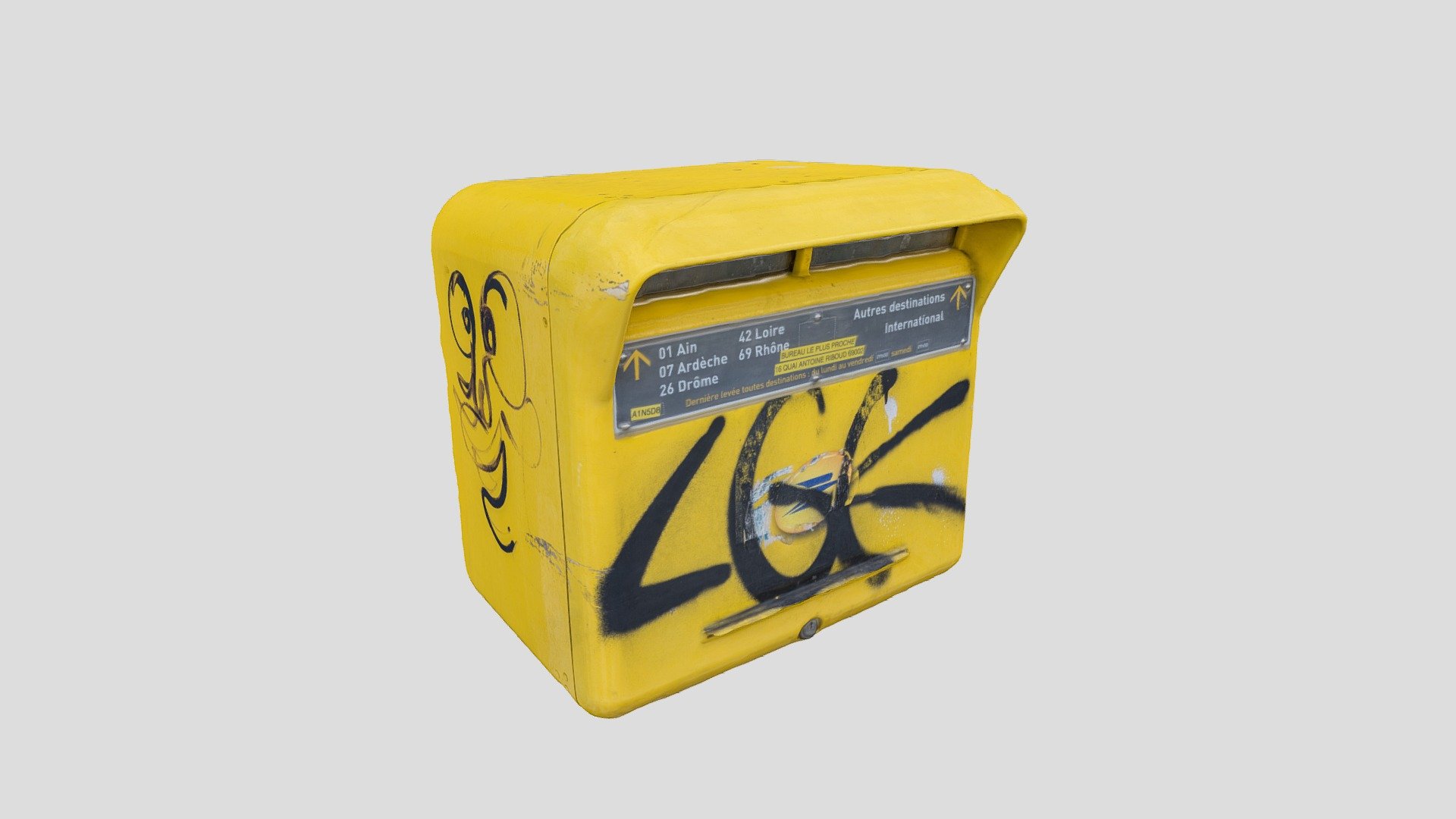 Photogrammetry - Letter box in Lyon, France - Download Free 3D model by ...
