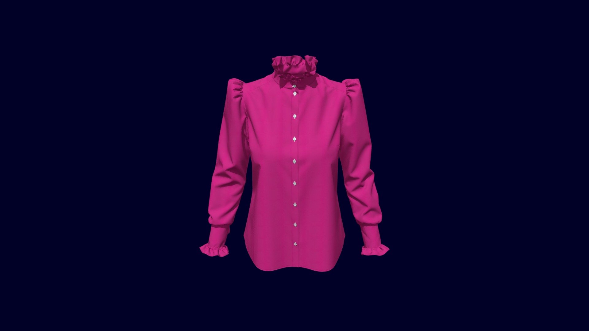 Ruffle Blouse - 3D model by Fygirel.com (@fygirel) [3519f89] - Sketchfab