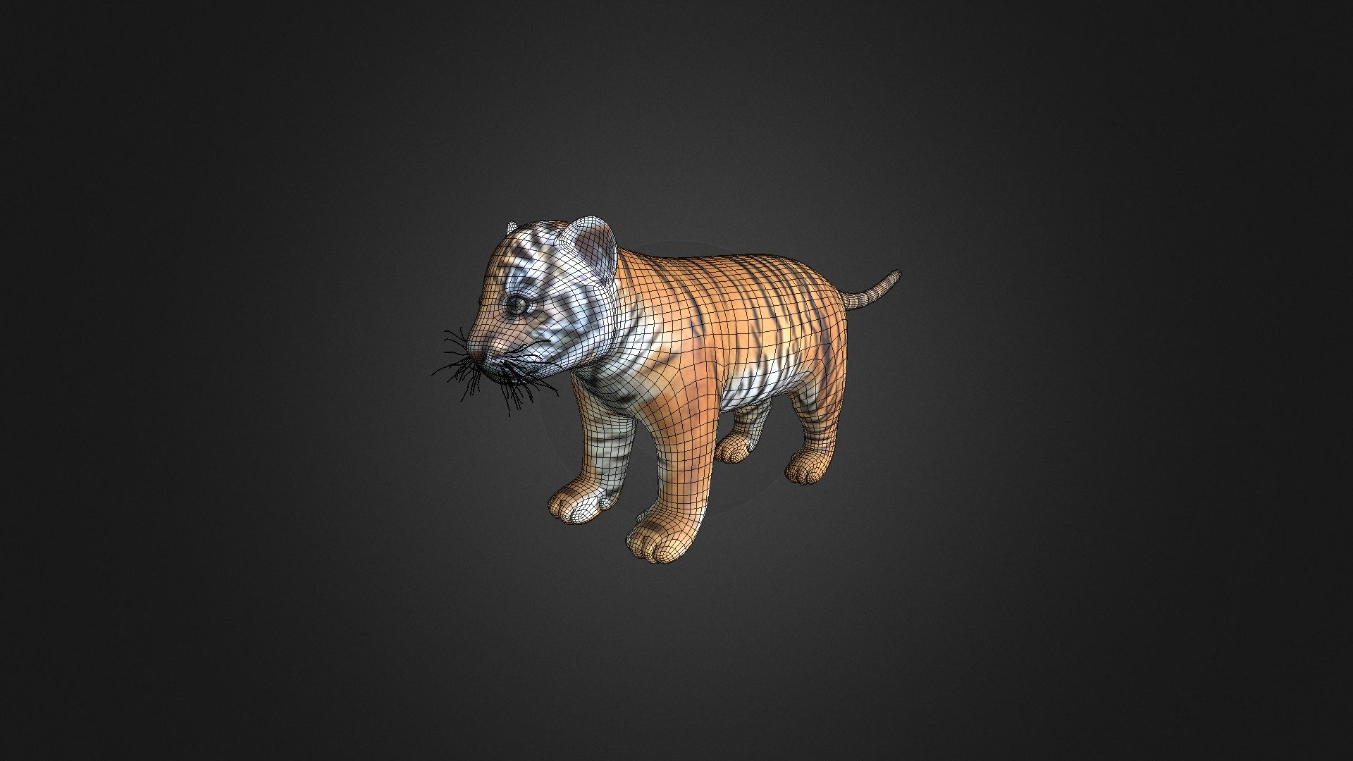 babytiger_by_Artpisut - 3D model by pisut.art [351a27e] - Sketchfab