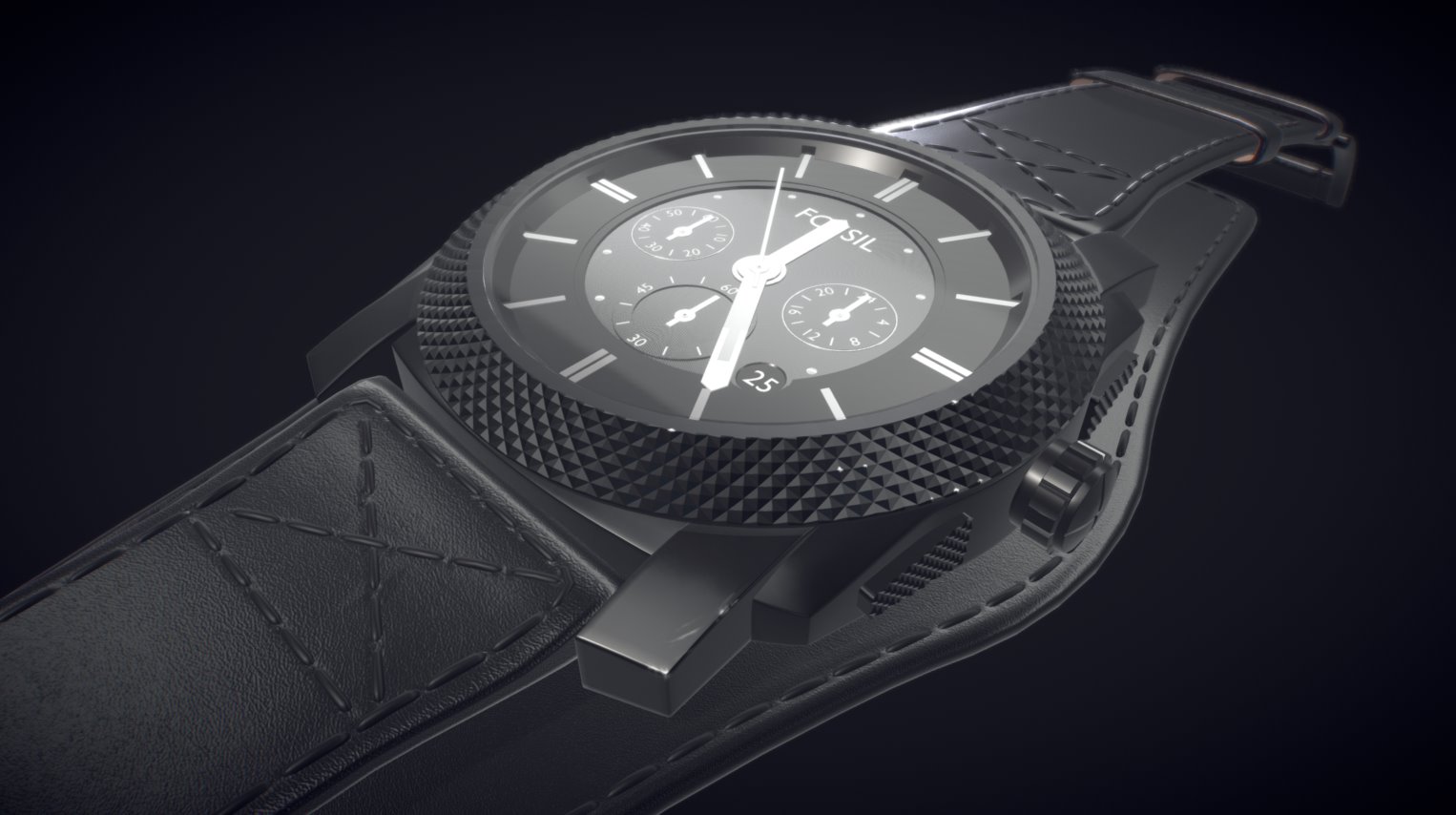 Fossil Watch - Static Model - 3D model by Foulds3D [351cc53] - Sketchfab
